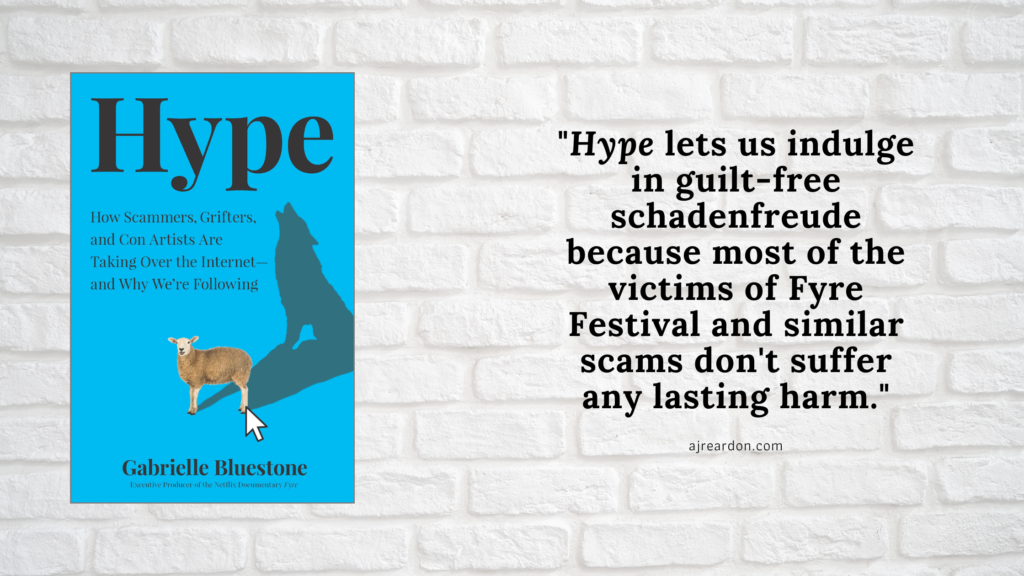 Review of Hype by Gabrielle Bluestone - AJ Reardon - Book Blogger